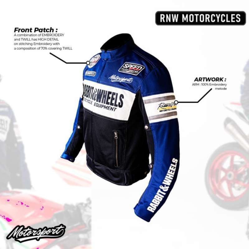 Jual Rabbit And Wheels Combo Motorsport Jacket (free Protector) - Jaket ...