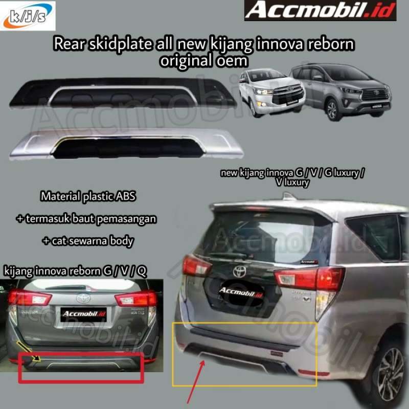 Jual Rear Skidplate Rear Bumper All New Kijang Innova Reborn 2016 ...