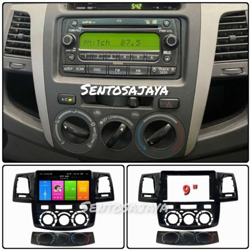 Jual Frame Head Unit Android 9 Inch Toyota Hilux / Fortuner 2005-2015 ...