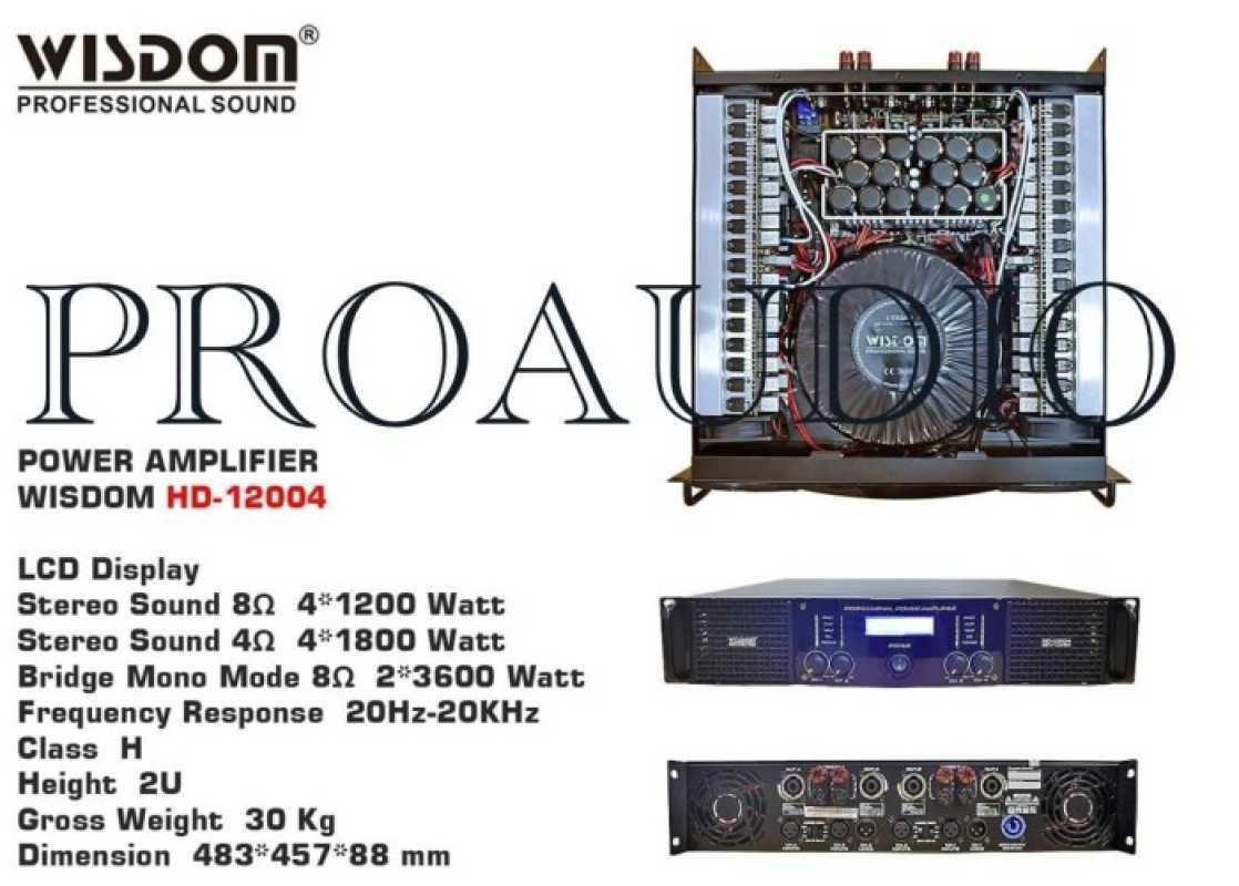 Jual Power Wisdom Hd12004 4 Channel Power Amplifier Wisdom Hd-12004 Ori Di Seller Tombstone ...