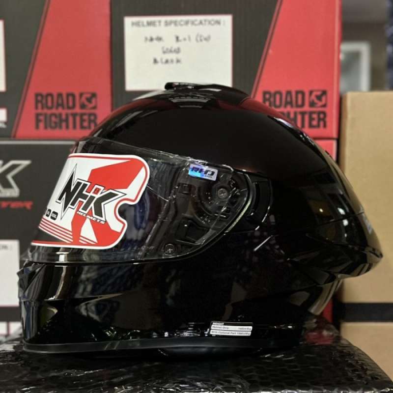Jual Helm Nhk Mark 1 Solid Black - Double Visor Helm Full Face - Xl Di ...