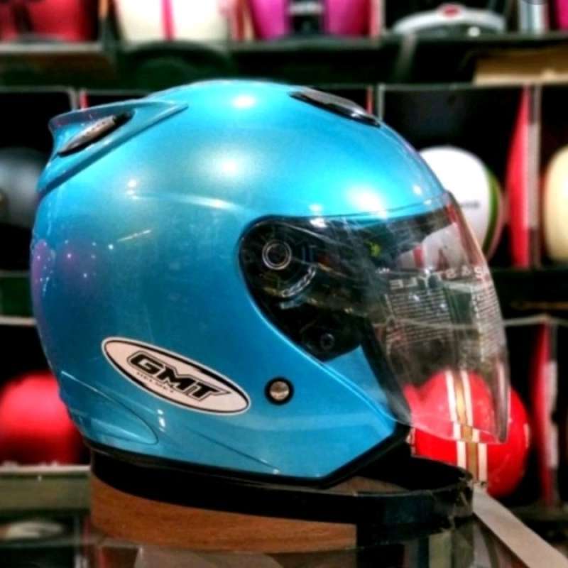 Jual Helm Half Face Gmt Double Visor Helm Sni Helm 2 Kaca Helm Pria ...