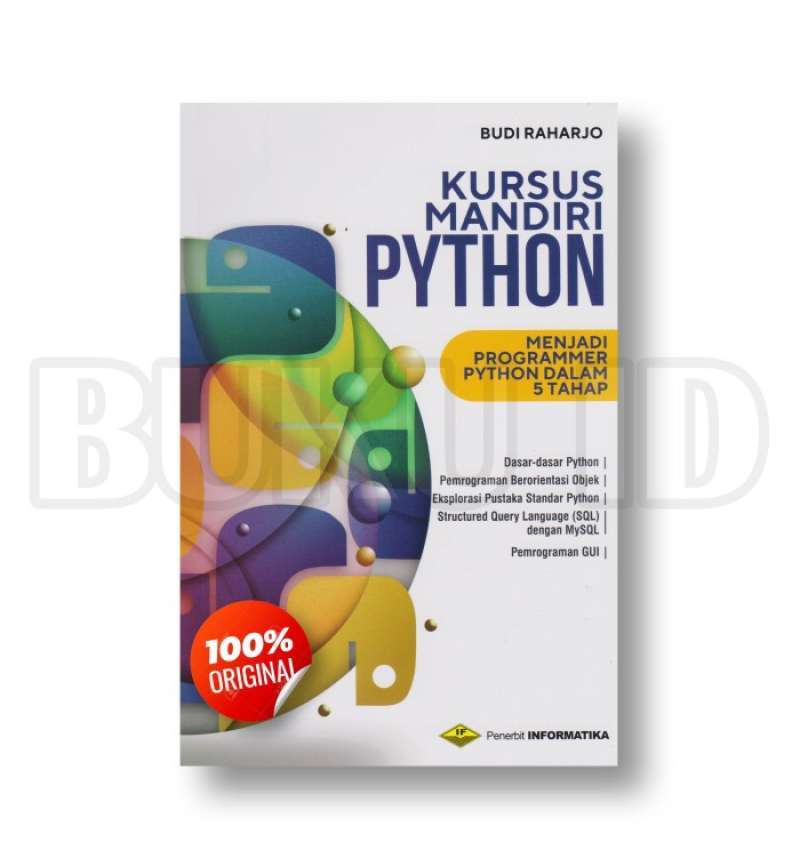 Promo Buku Kursus Mandiri Python, Menjadi Programmer Python Dalam 5 ...
