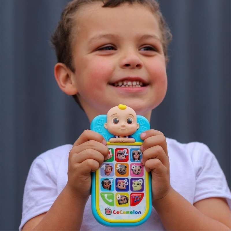 Promo Cocomelon Jj’s First Learning Toy Phone For Kids With Lights ...
