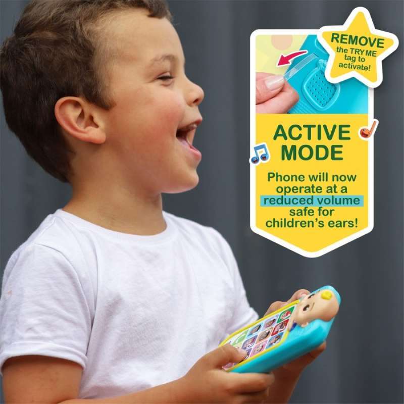 Promo Cocomelon Jj’s First Learning Toy Phone For Kids With Lights ...