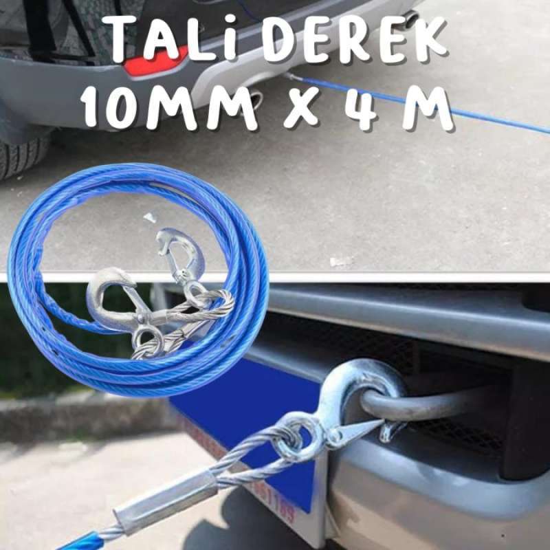 Jual Tali Derek Mobil Kawat Baja 4 Meter Tali Sling Baja 5 Ton Di ...