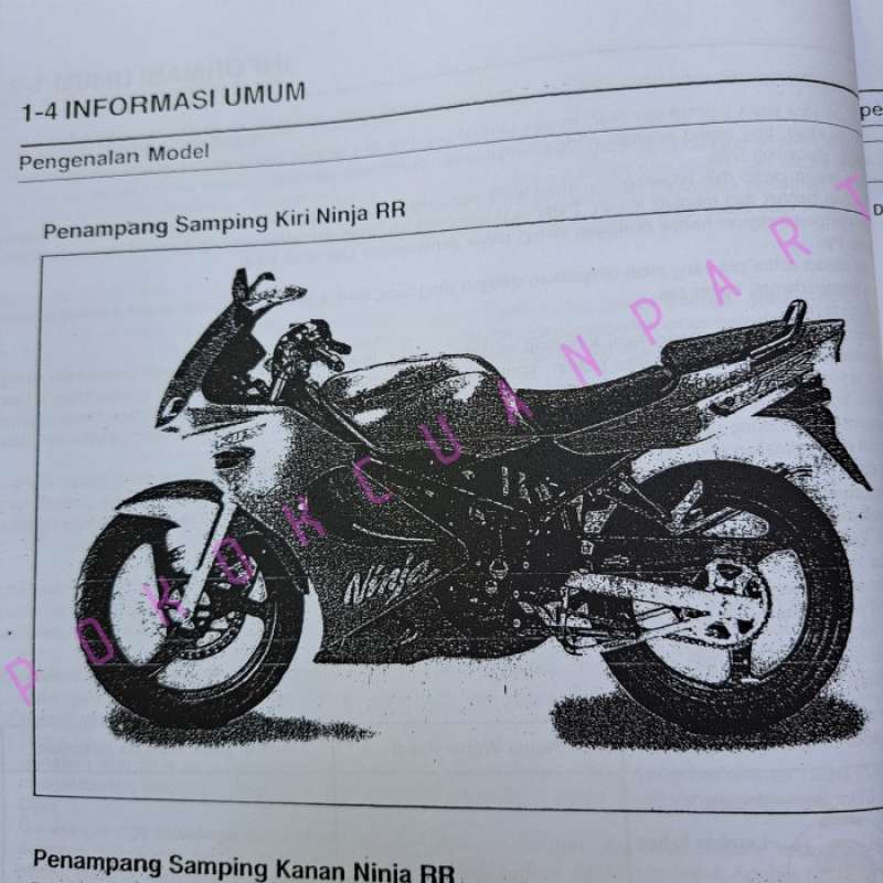 Promo Buku Manual Service Kawasaki Ninja 150 Rr Old Diskon 23% Di Seller Sumijayeti Store ...