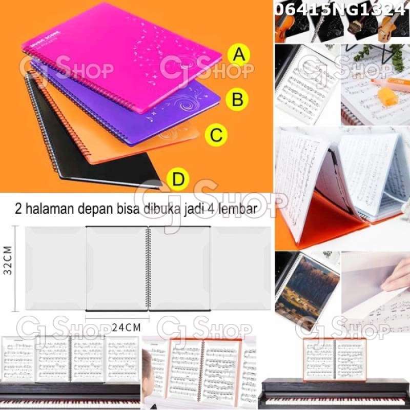 Promo Expanded Sheet Music Folder 40pages / Buku Folder Music 20 Ply ...