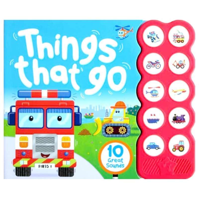Promo Things That Go Sound Board Book With 10 Great Sounds. Buku Anak ...