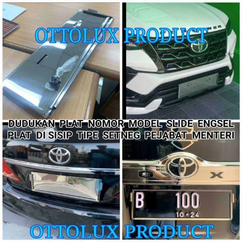 Promo Dudukan Plat Nomor Mobil Stainles Model Engsel Sisip Tipe Pejabat ...