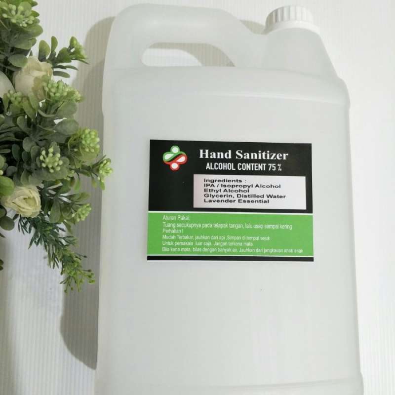 Promo Hand Sanitizer Disinfektan Cair 5 L Alcohol Semprot Steril Barang ...