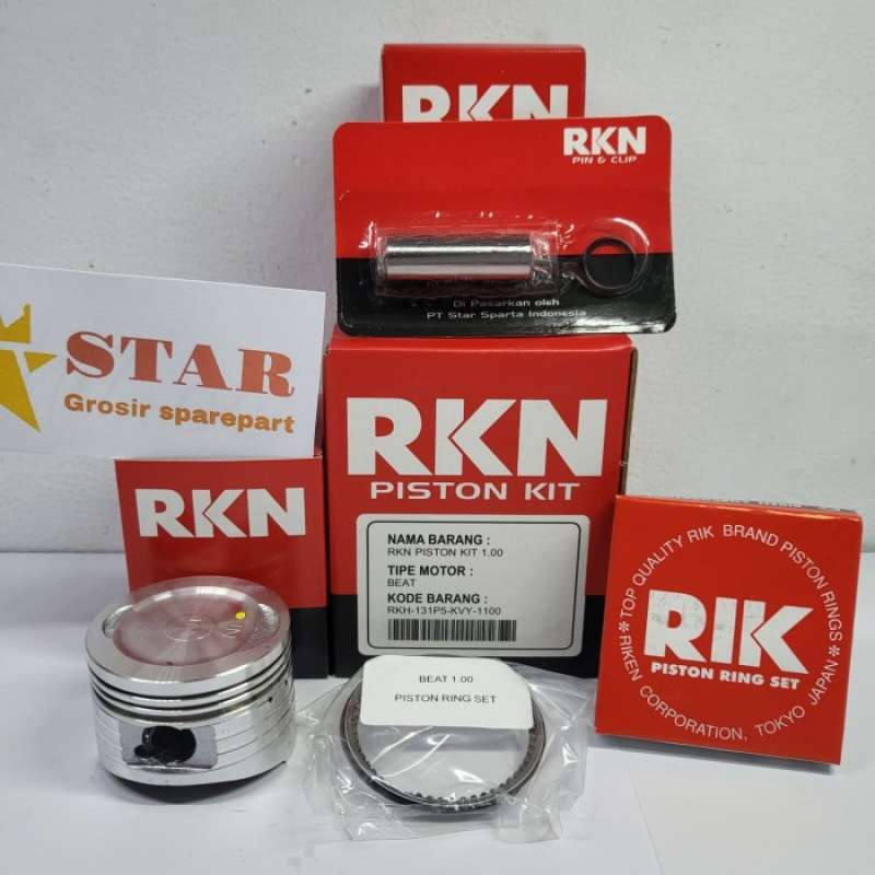 Jual Piston Kit Beat Kvy Scoopy Spacy Karbu Rik Rkn Riken - 100 Di ...