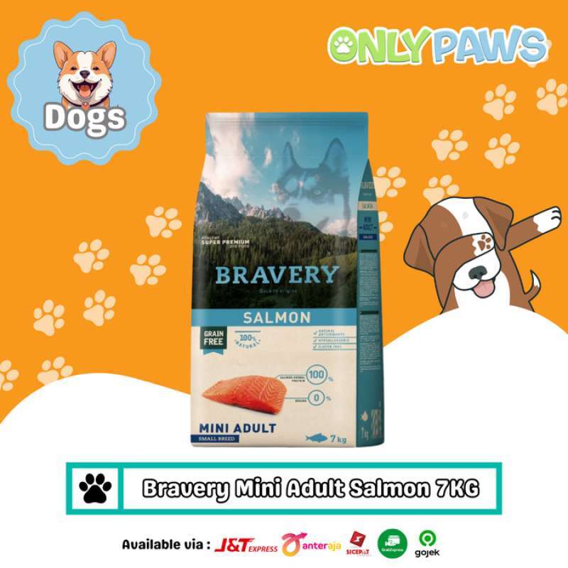 Promo Bravery Dog Mini Adult - Chicken / Salmon / Iberian Pork / Lamb ...