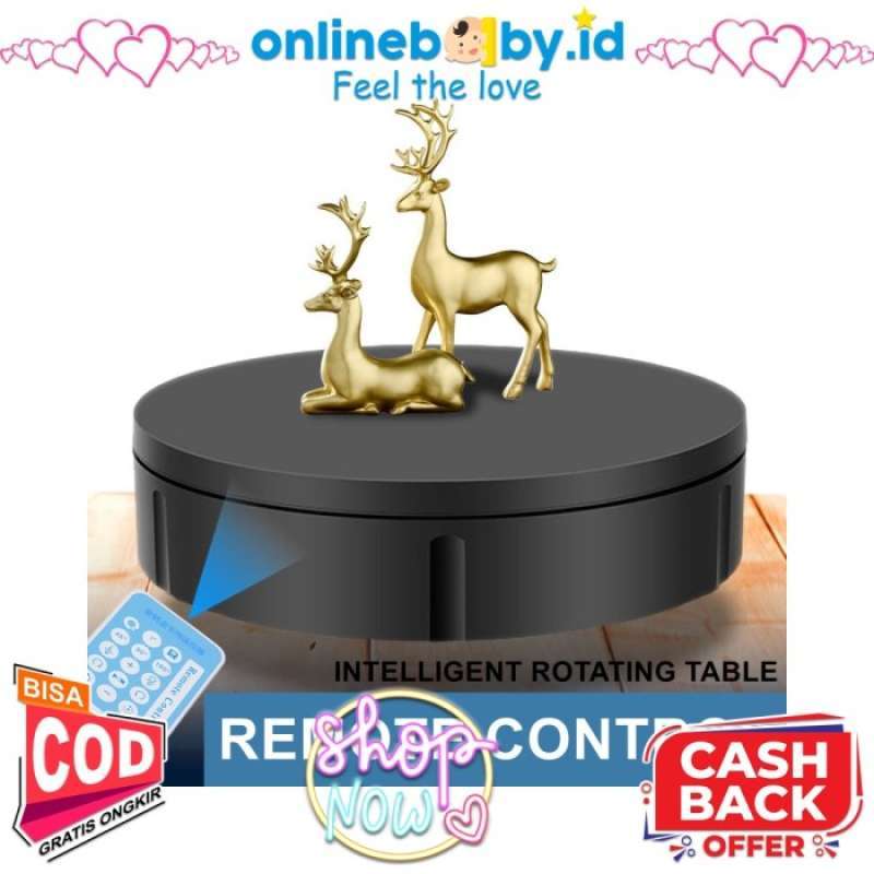 Promo Remote Control Rotating Display Turn Table Fotografi 50kg Alas ...