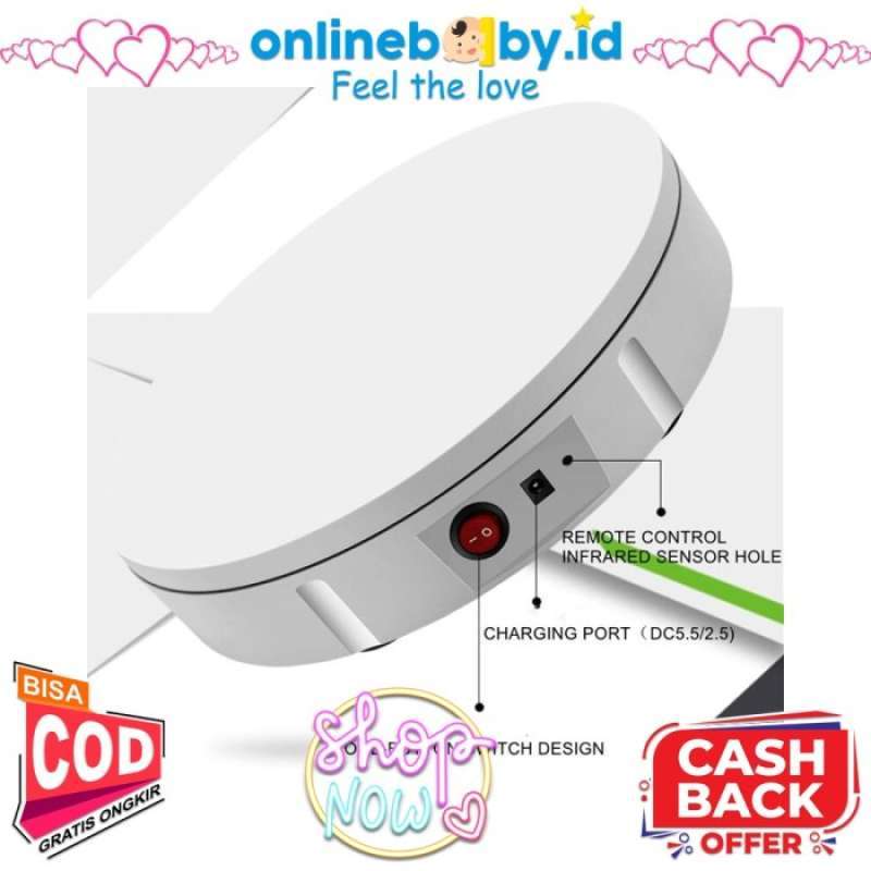 Promo Remote Control Rotating Display Turn Table Fotografi 50kg Alas ...
