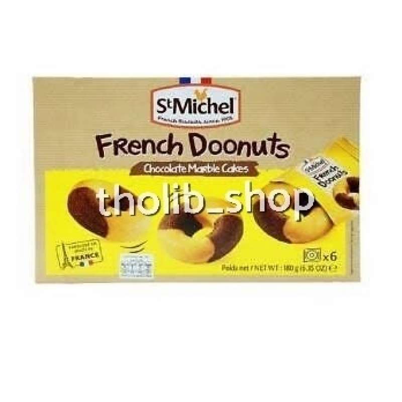 Promo St Michel French Doonuts Chocolate Marble Cakes 180 Gram Diskon ...