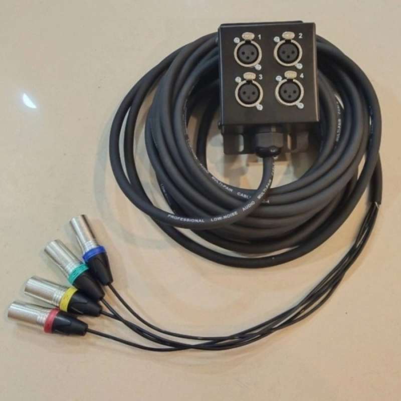 Promo Snake Kabel Isi 4ch + Stage Box Stx Dan Jack Male Geisler Panjang ...