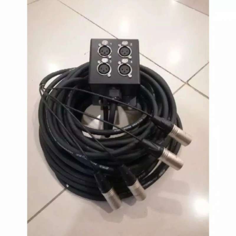 Promo Snake Kabel Isi 4ch + Stage Box Stx Dan Jack Male Geisler Panjang ...