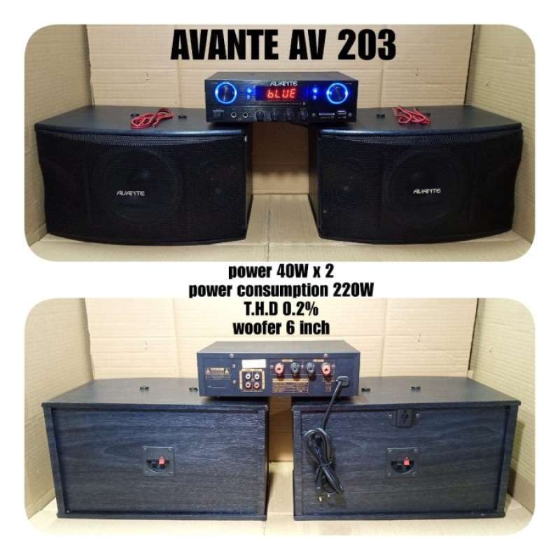 Promo Paket Karaoke Soundsystem Speker Avante Av 203 Original Diskon 23 ...