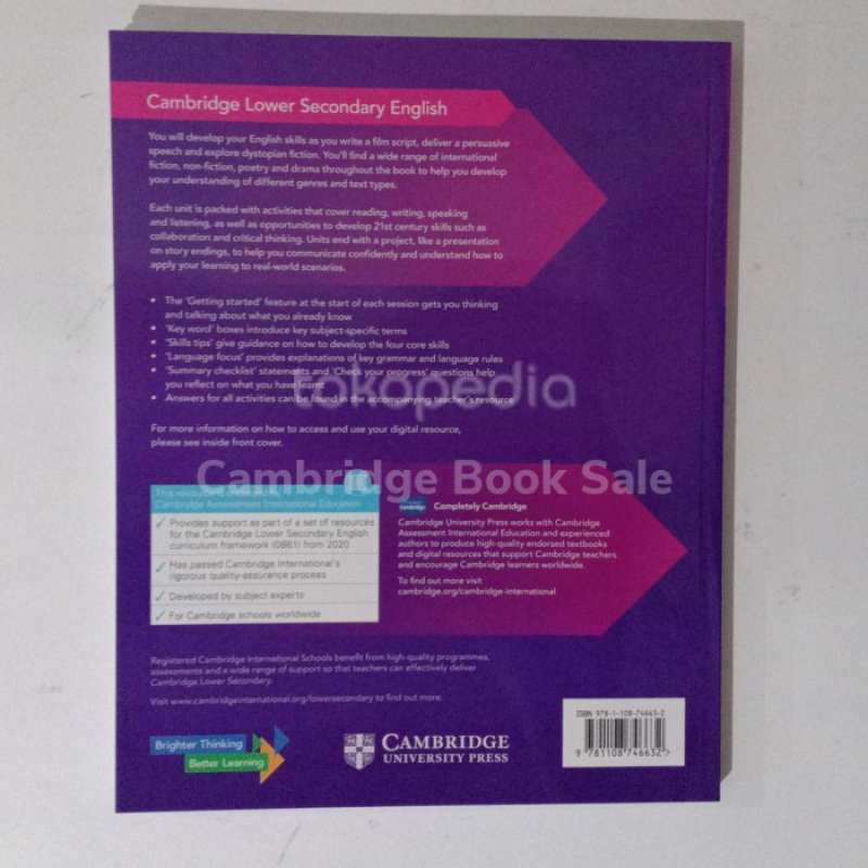 Promo Cambridge Lower Secondary English Learner's Book 8 With Digital Access Diskon 23% Di ...