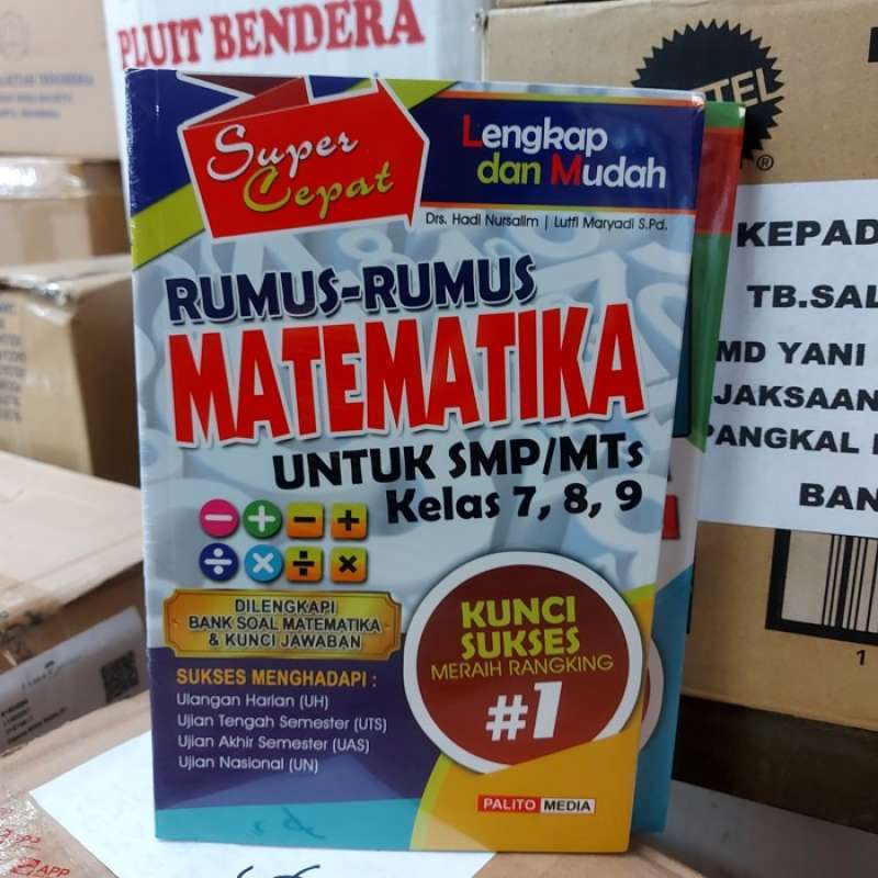 Promo Rumus Rumus Matematika Untul Smp Kelas 7 - 8 Dan 9 Diskon 23% Di ...