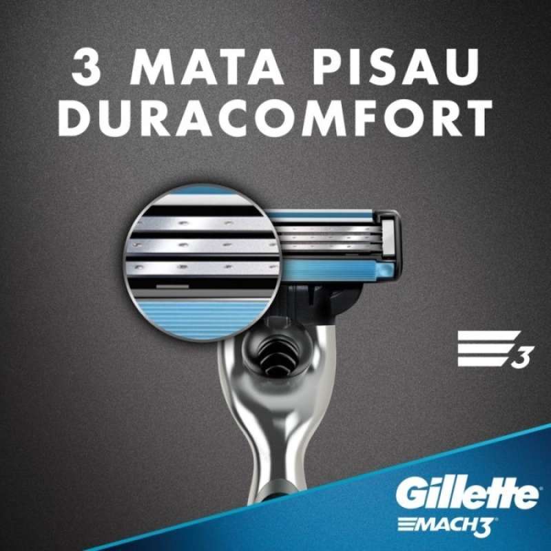 Jual Gilette Mach3 Gillete Gillette Mach 3 Gagang Alat + Mata Pisau 1 ...