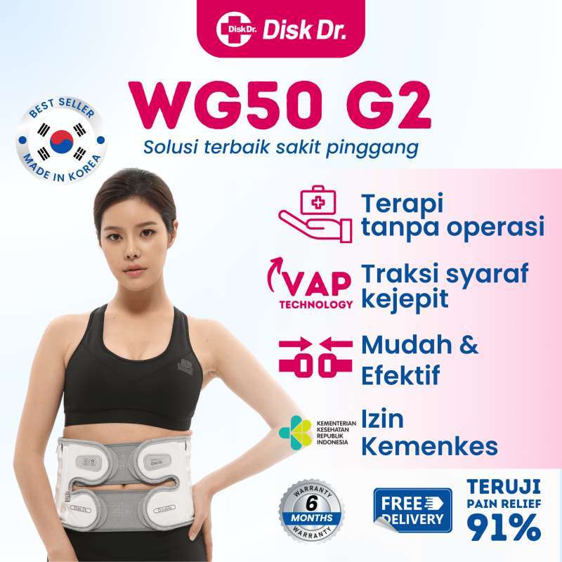 Jual Lumbar Traction Belt Disk Dr Wg50 G2 - Alat Terapi Nyeri Pinggang / Syaraf Terjepit - Size ...