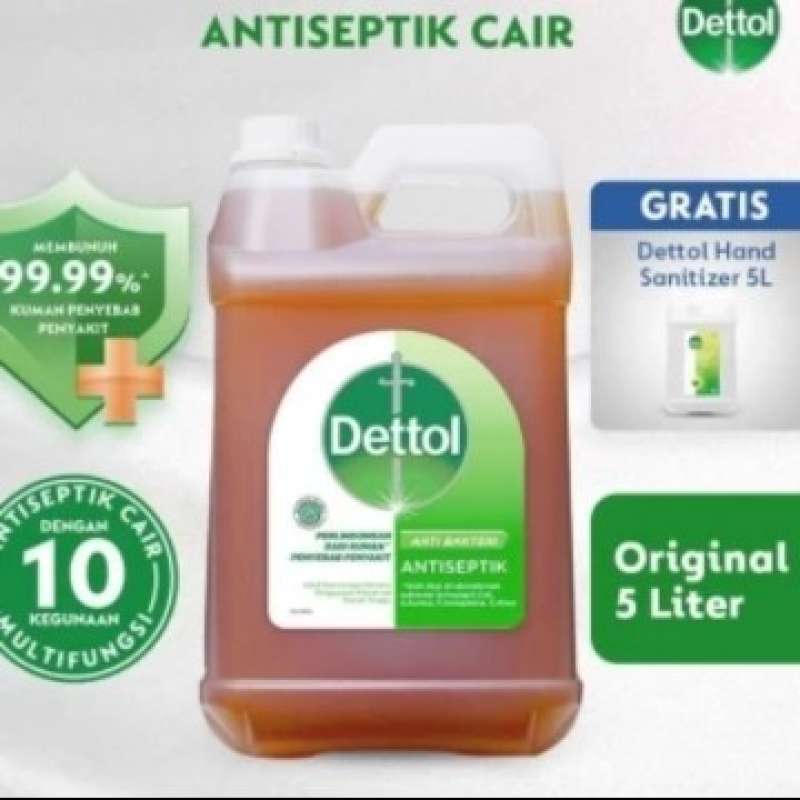 Promo Dettol Cair Antiseptic Dirijen 5l Liter Diskon 33% Di Seller Ksm ...