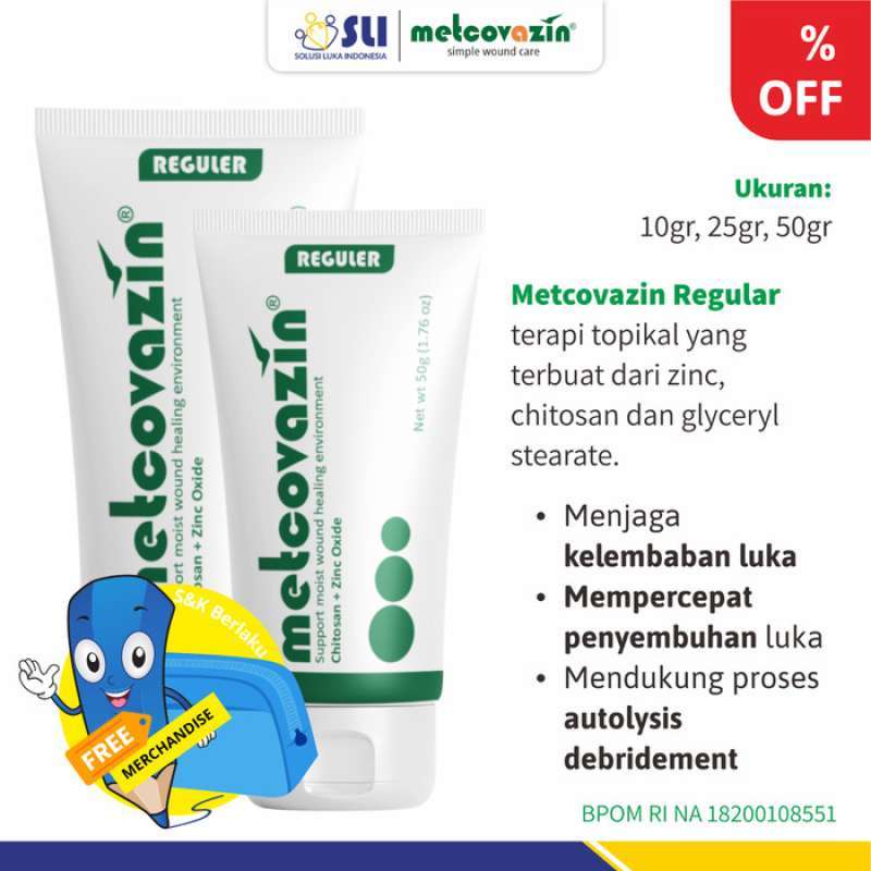 Promo Metcovazin Reguler 50 Gr - Salep Luka Bakar, Diabetes, Herpes ...