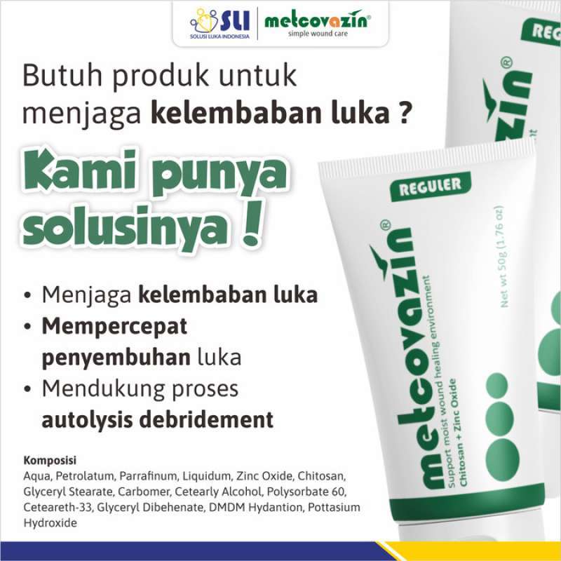 Promo Metcovazin Reguler 50 Gr - Salep Luka Bakar, Diabetes, Herpes ...