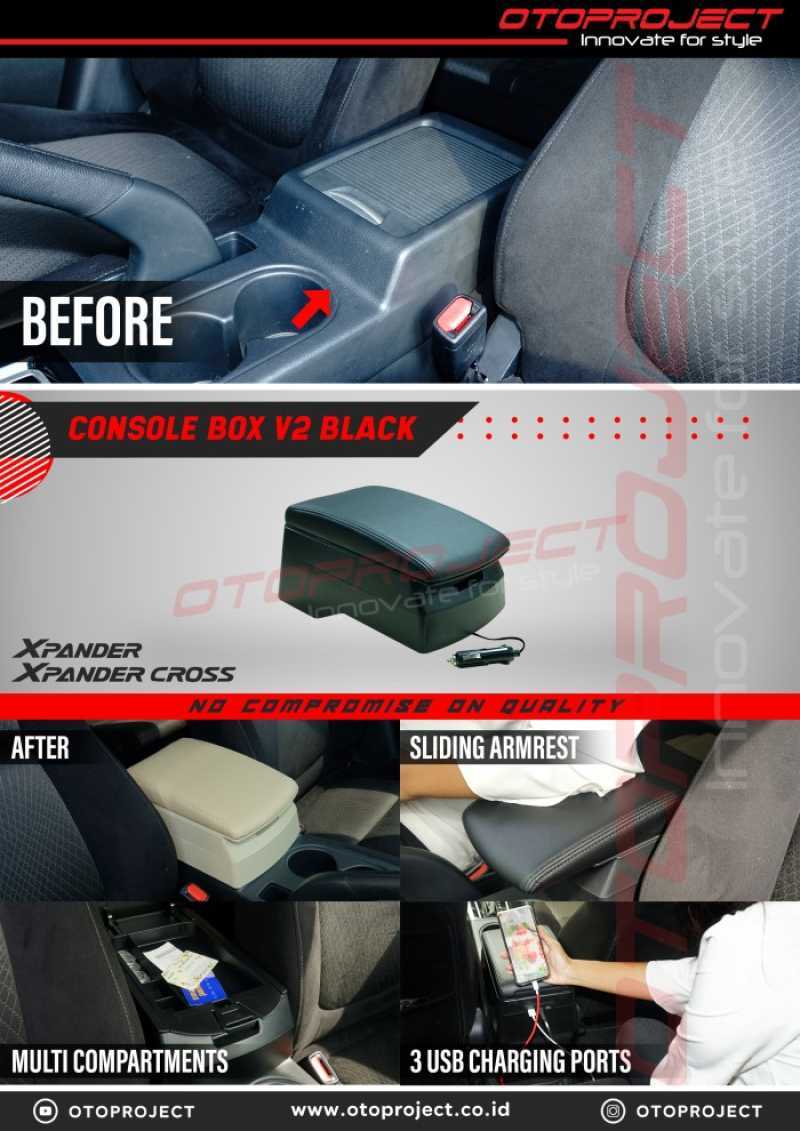 Promo Console Box With Usb Mitsubishi Xpander Black - Payment Order ...