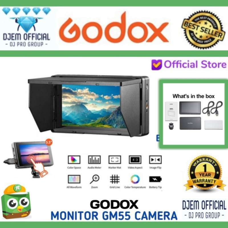 Promo Godox Gm55 4k 5.5 Inch Hdmi Touchscreen Monitor Camera Non Feelworld Diskon 23% Di Seller ...