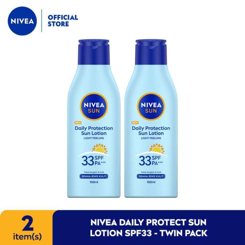 Jual [fs] Nivea Daily Protect Sun Lotion Spf33 - Twin Pack Di Seller ...