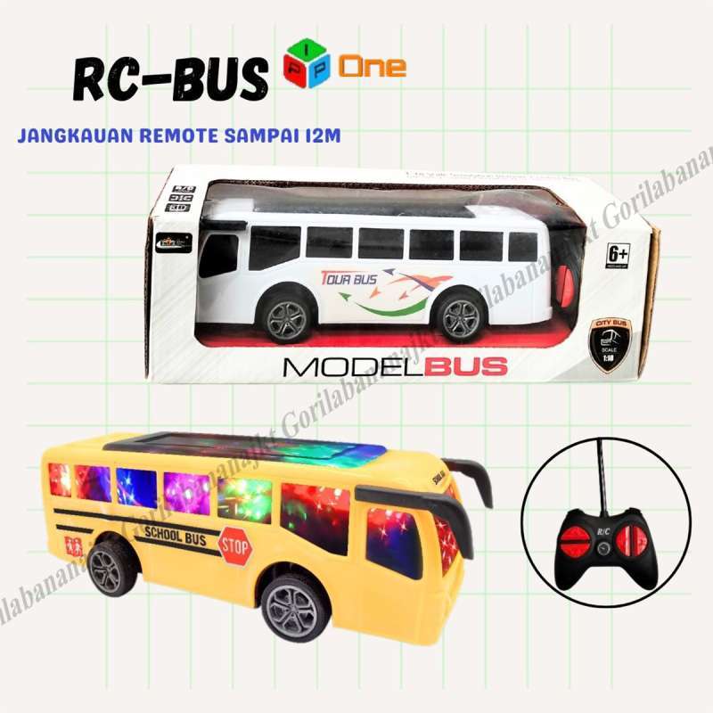 Promo Mainan Mobil Remote Rc Bus Remote Control Model Bus Travel dan ...