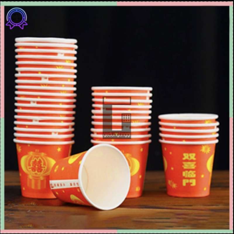 Jual Gelas Cup Kertas Teapai Tea Pai Tepai Sangjit Wedding Sekali Pakai ...