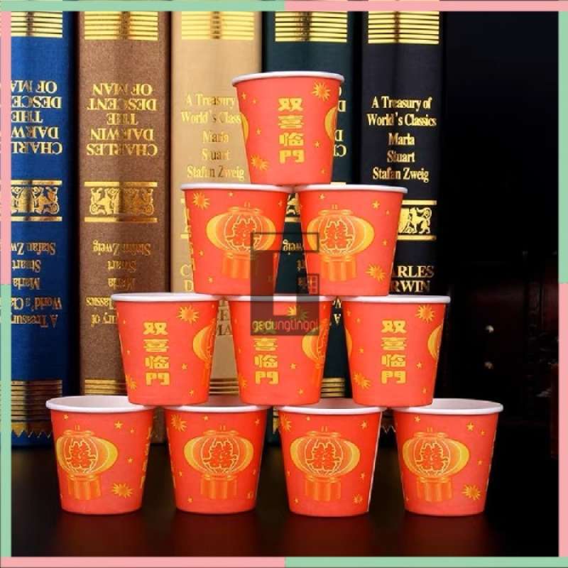 Jual Gelas Cup Kertas Teapai Tea Pai Tepai Sangjit Wedding Sekali Pakai ...