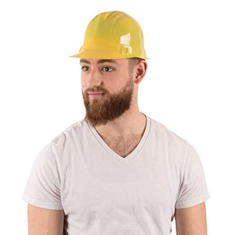 Jual Yellow Construction Hat For Adults - 12 Plastic Builder Hats Di ...