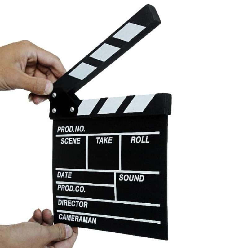 Jual Clapper Board Papan Penanda Action Claper Syuting Shooting Film ...