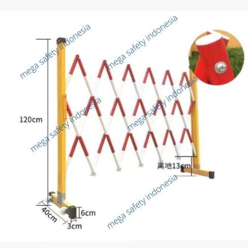 Jual Portable Barrier Gate Expandable / Security Road Pembatas Jalan ...