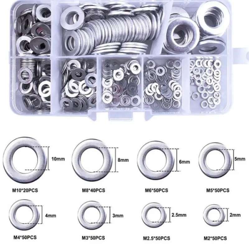 Jual Ring Baut Oli Washer Plat Berbagai Ukuran M2 M2.5 M3 M5 M6 M8 M10 ...