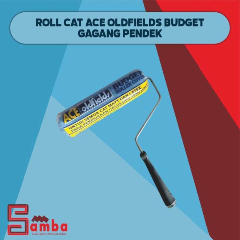 Jual Roll Cat Ace Oldfields Budget/roll Ace Biru Satu Set Gagang Pendek ...
