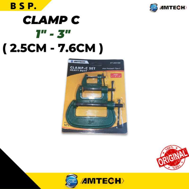 Jual Amtech Catok Clamp C / Klem C 1 - 12 Inch / Alat Penjepit Kayu Diy ...