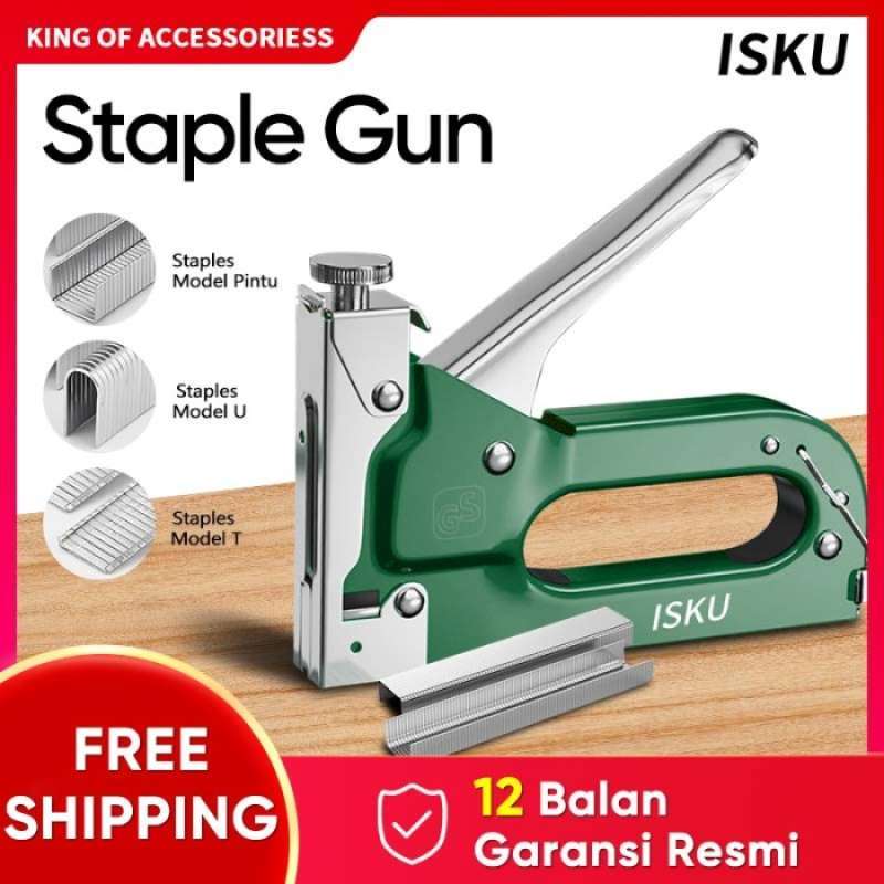 Jual Isku Staple Gun/staples Tembak 3 In 1 Bisa 3 Jenis Staples Gun ...
