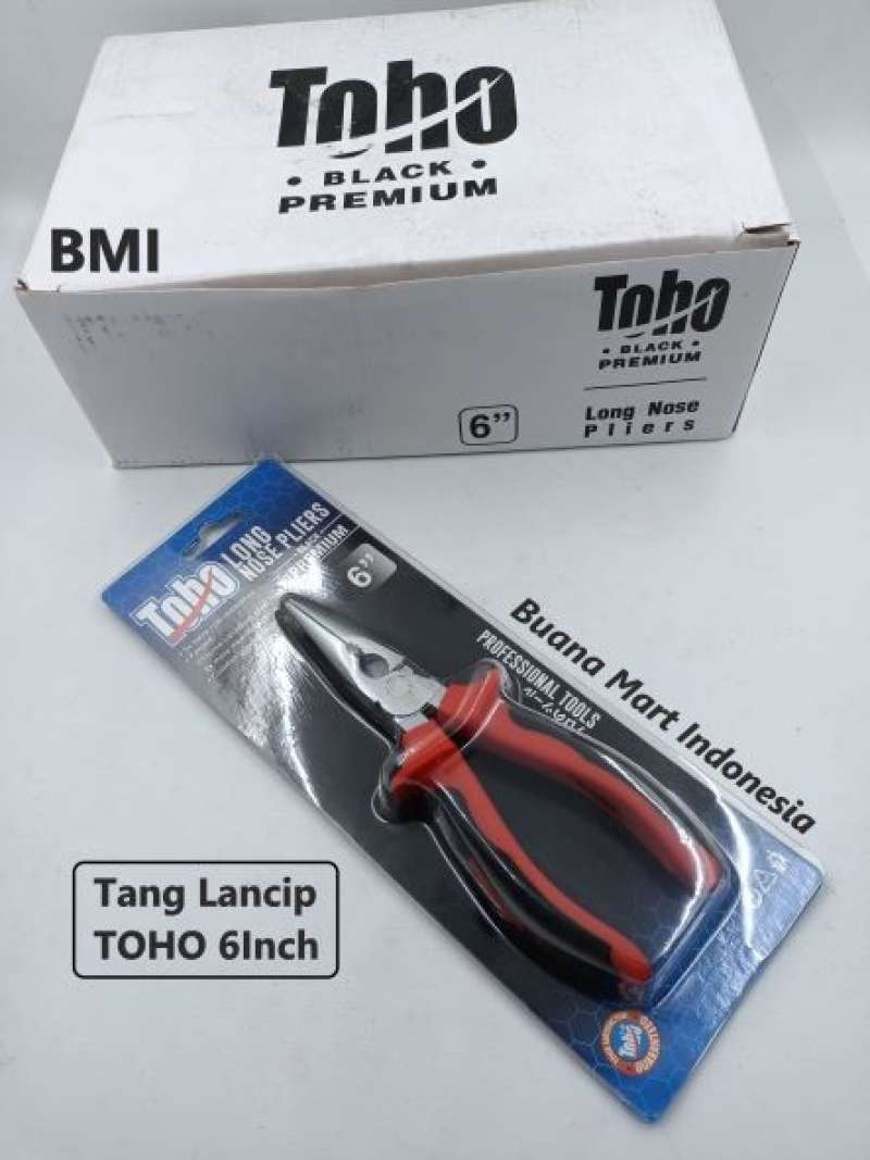 Jual Tang Lancip Toho 6 Inch | Long Nose Pliers 6 | Tang Jepit Runcing ...