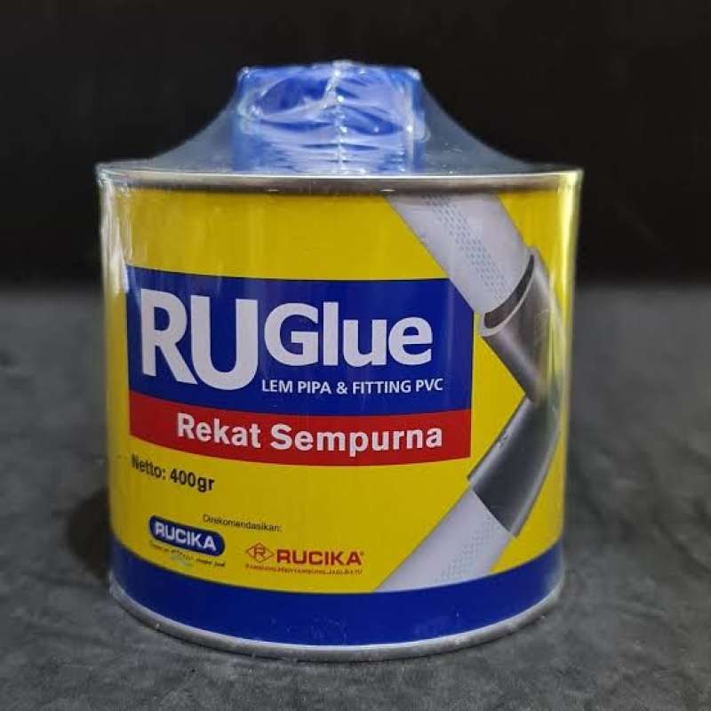 Jual Lem Pipa Pvc Kaleng Ruglue / Lem Pipa Paralon Kaleng 400 Gram Di ...