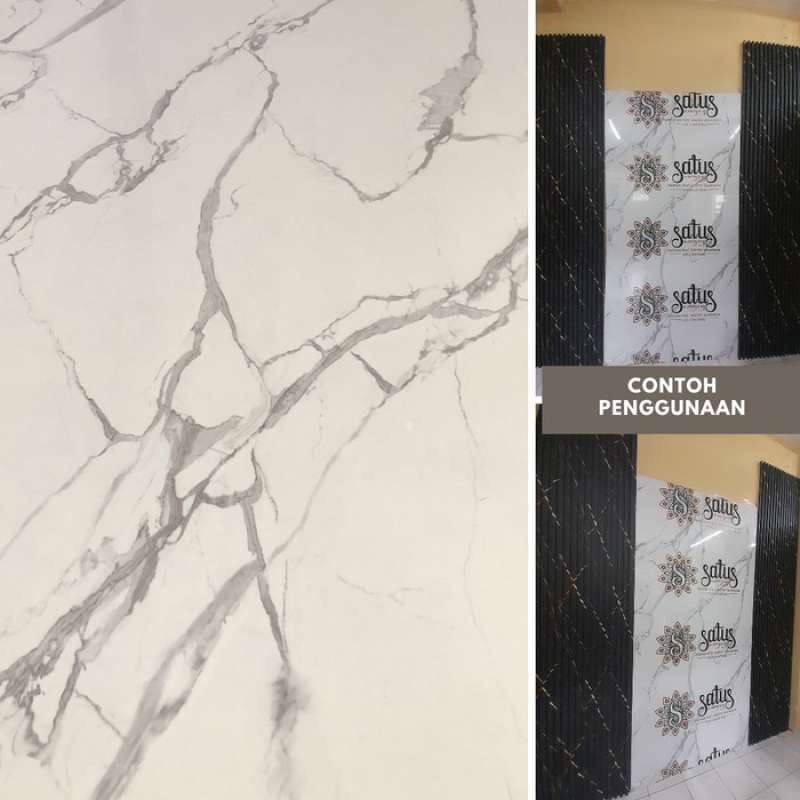 Promo Wall Panel Pvc Motif Marmer Elegan Dan Estetik (edisi Glossy ...