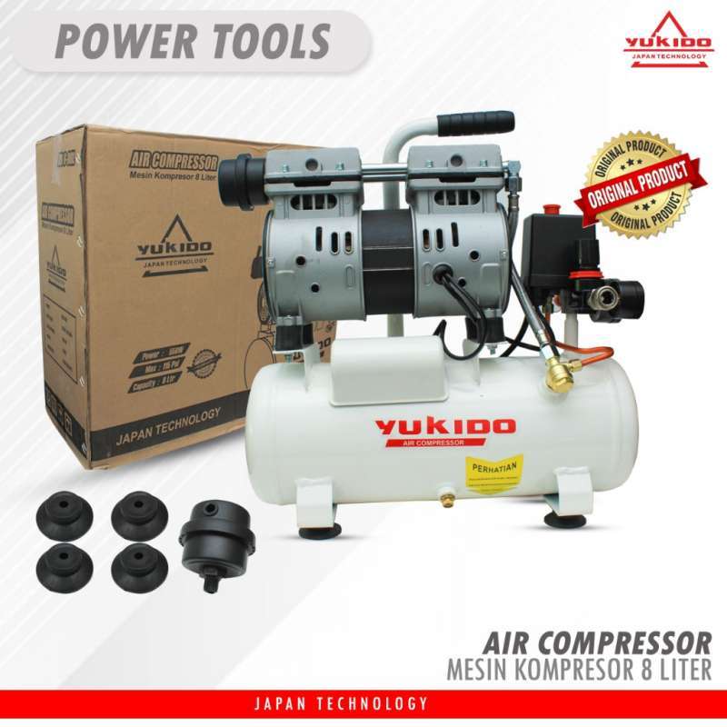 Jual Mesin Kompresor Angin Listrik Direct Compresso 550w 8l Mesin Pompa ...