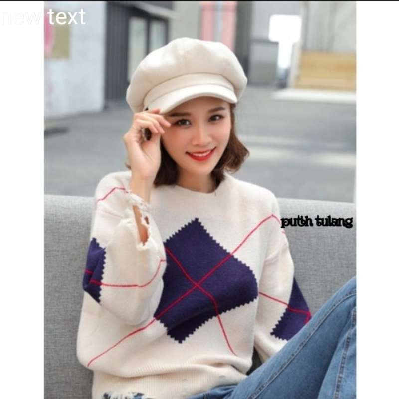 Promo Topi Baret Korea Wanita Dewasa Gaya Retro Kekinian Aksesoris Brt1 - Brt1-5 Biru Diskon 29% ...