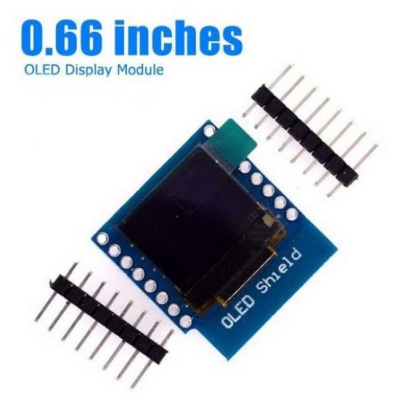 Jual Oled D1 Mini Wemos 0.66 0.66 Inch Display Lcd Module 12c Iic 64x48 ...