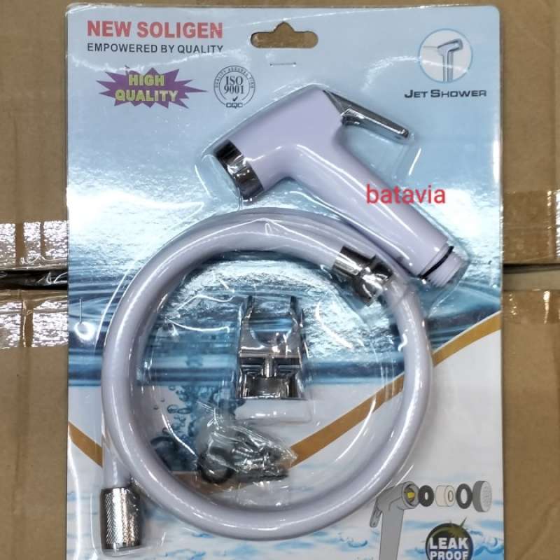 Jual Jet Shower/shower Closet Soligen Putih Drat Kuningan Di Seller ...